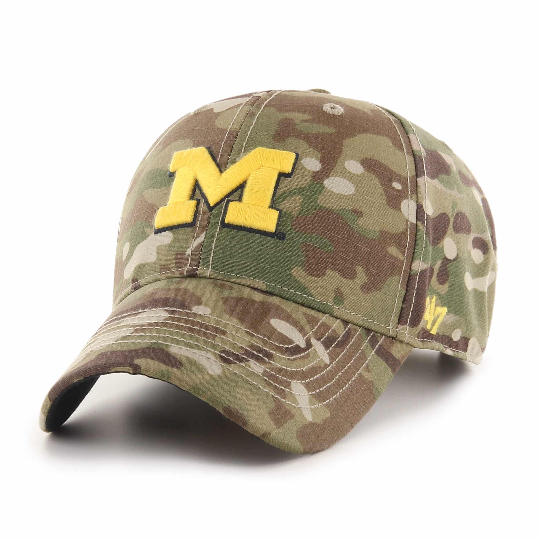 Michigan Wolverines 47 Brand Multicam Camo OHT MVP Adjustable Hat ...