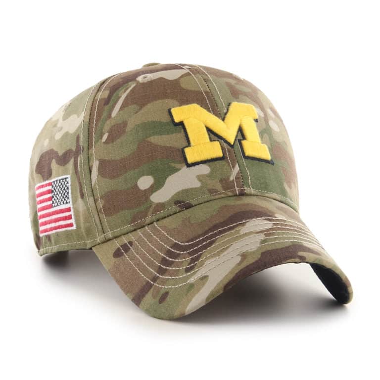 Michigan Wolverines 47 Brand Multicam Camo OHT MVP Adjustable Hat ...