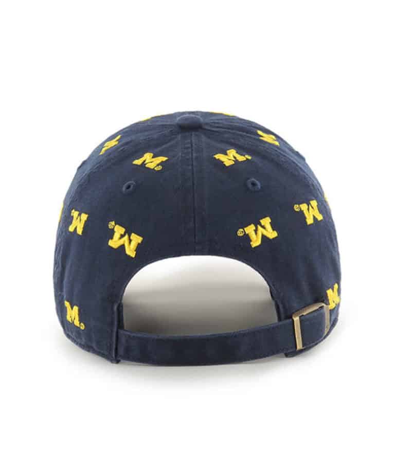 Michigan Wolverines Women's 47 Brand Confetti Navy Clean Up Adjustable ...