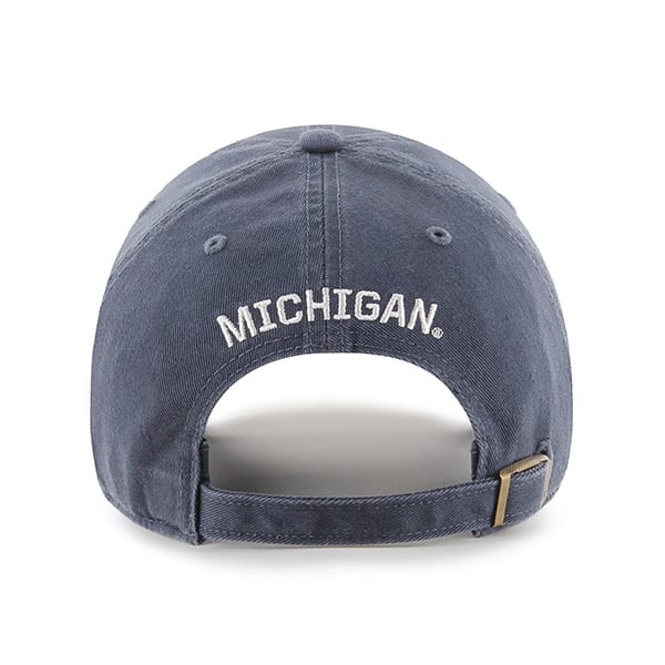 Michigan Wolverines 47 Brand Hail Vintage Navy Clean Up Adjustable Hat ...