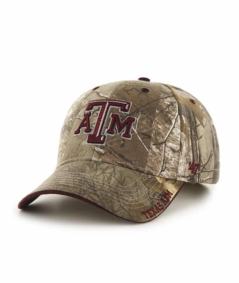 Texas A&M Aggies 47 Brand Realtree Camo Frost MVP Adjustable Hat ...