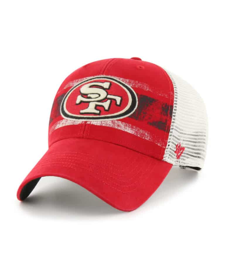 San Francisco 49ers 47 Brand Interlude Vintage Red MVP Mesh Snapback ...