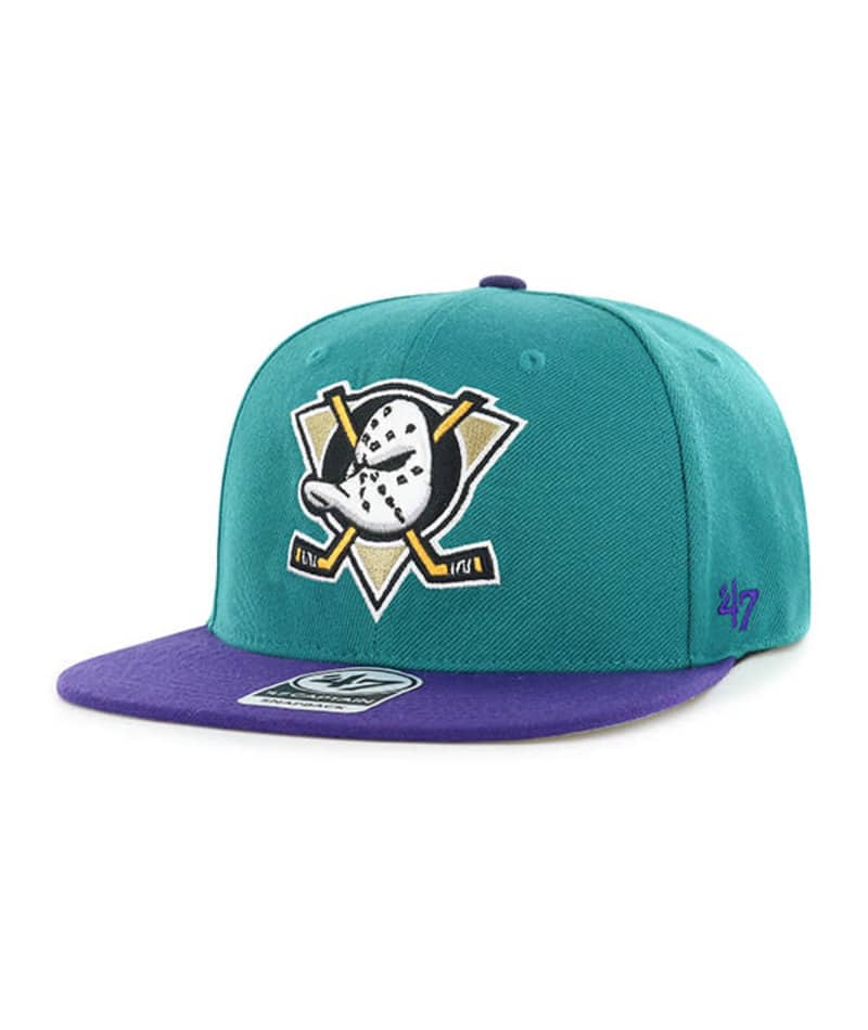 Anaheim Ducks 47 Brand Tailgate Teal No Shot Two Tone Snapback Hat ...