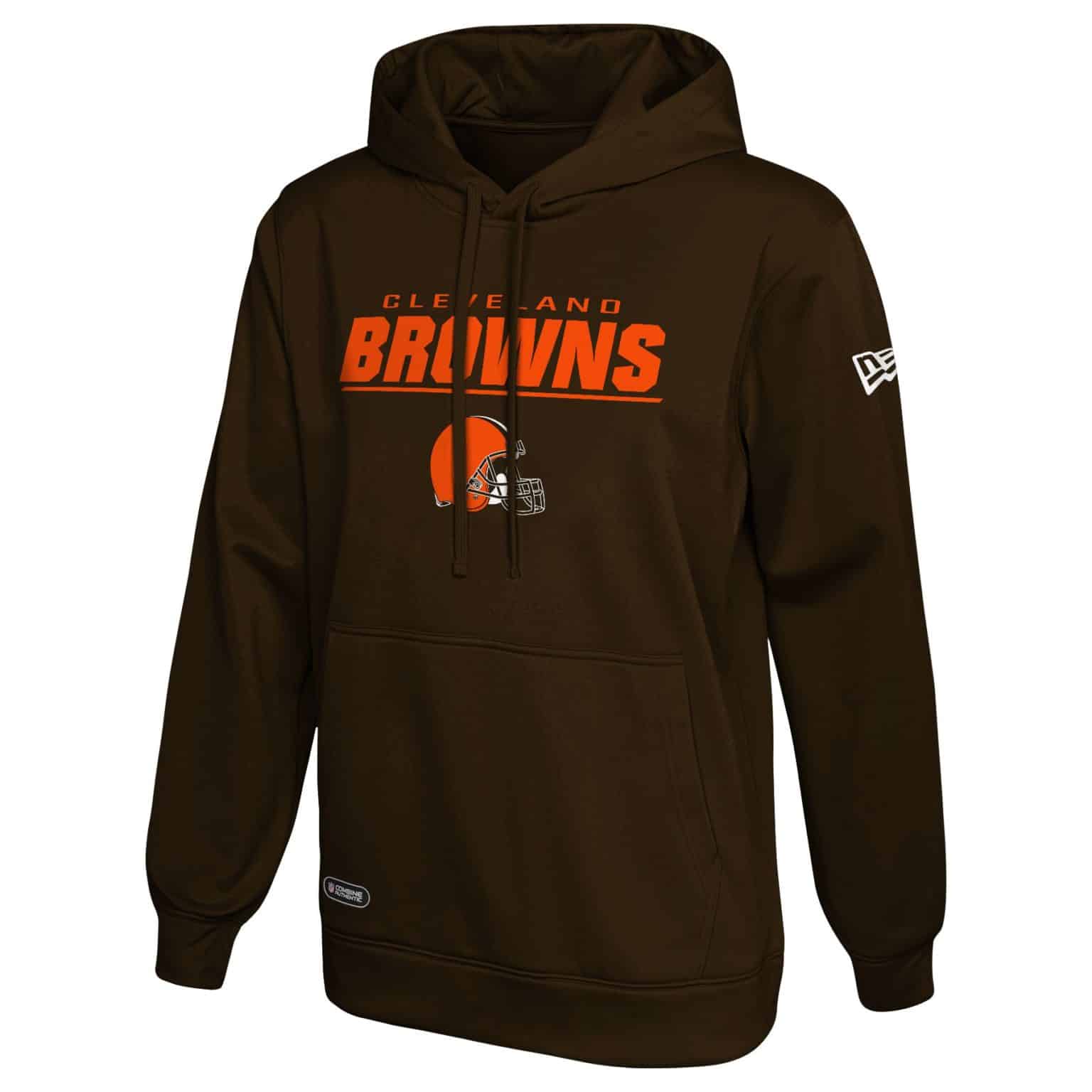 Cleveland Browns Men's New Era Brown Stated Pullover Hoodie - Detroit ...