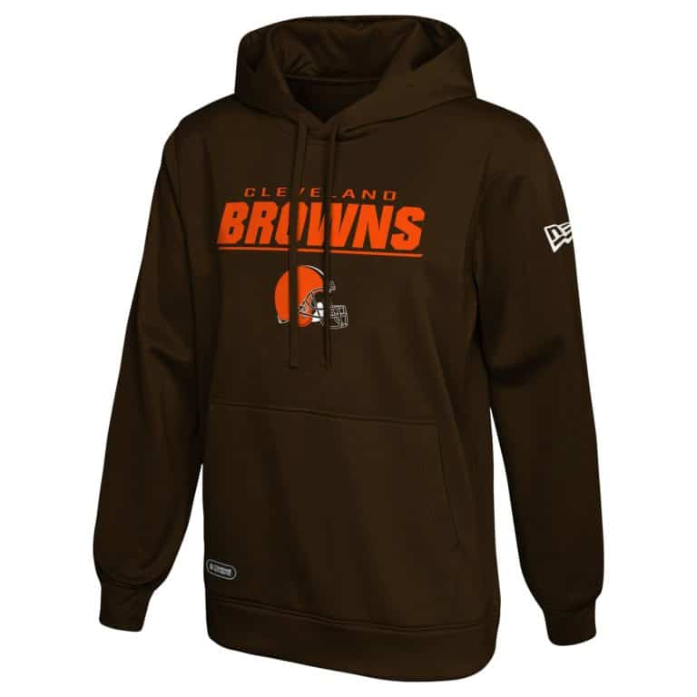 Cleveland Browns Men's New Era Brown Stated Pullover Hoodie - Detroit ...