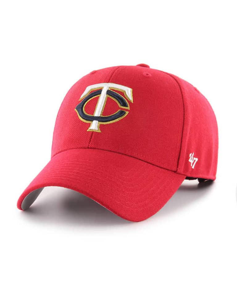 Minnesota Twins 47 Brand Red MVP Adjustable Hat - Detroit Game Gear