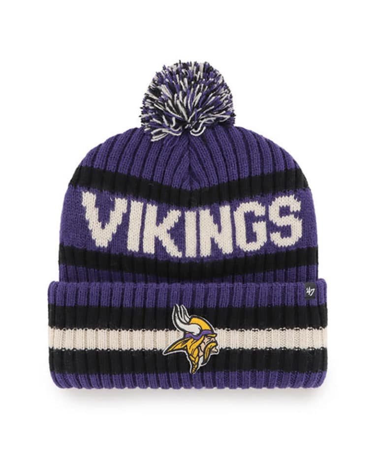 Minnesota Vikings 47 Brand Purple Bering Cuff Knit Hat - Detroit Game Gear