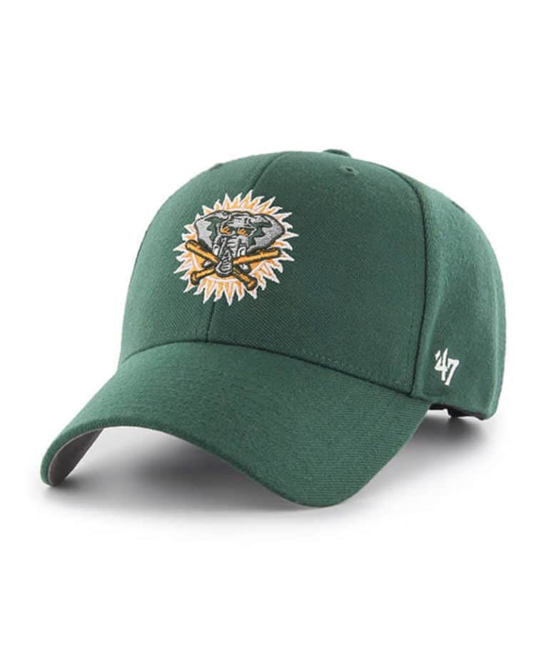 Oakland Athletics 47 Brand Cooperstown Dark Green MVP Adjustable Hat ...