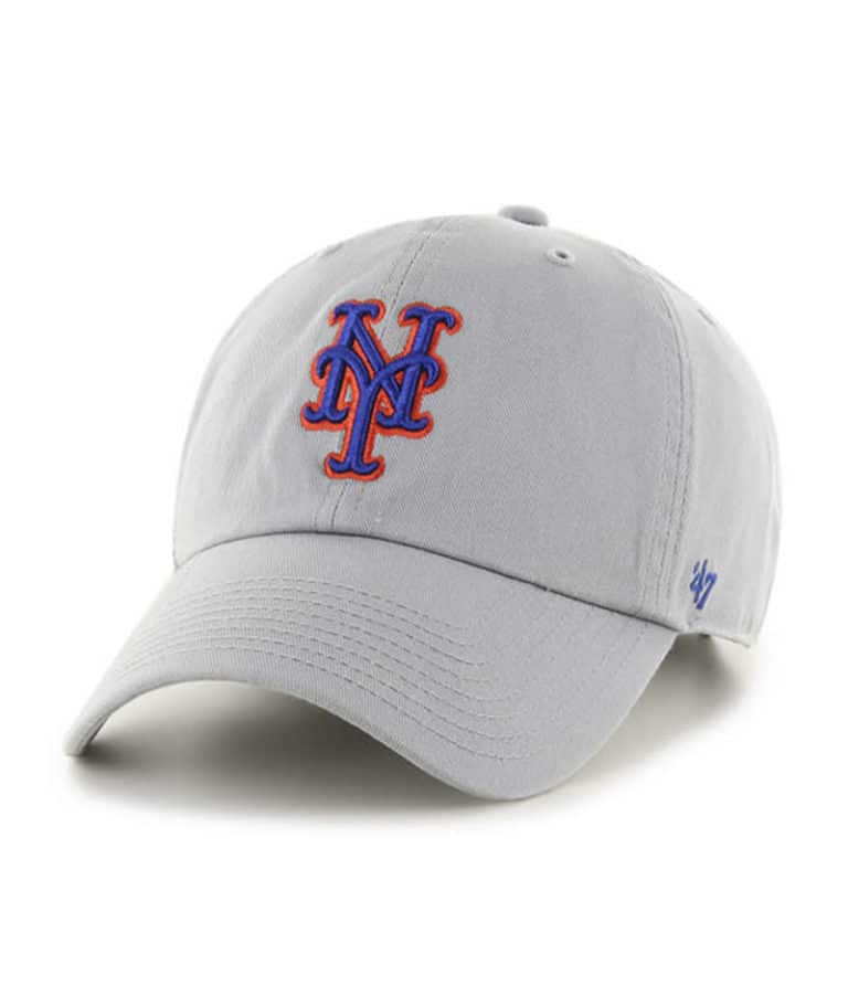 New York Mets 47 Brand Storm Gray Clean Up Adjustable Hat - Detroit ...