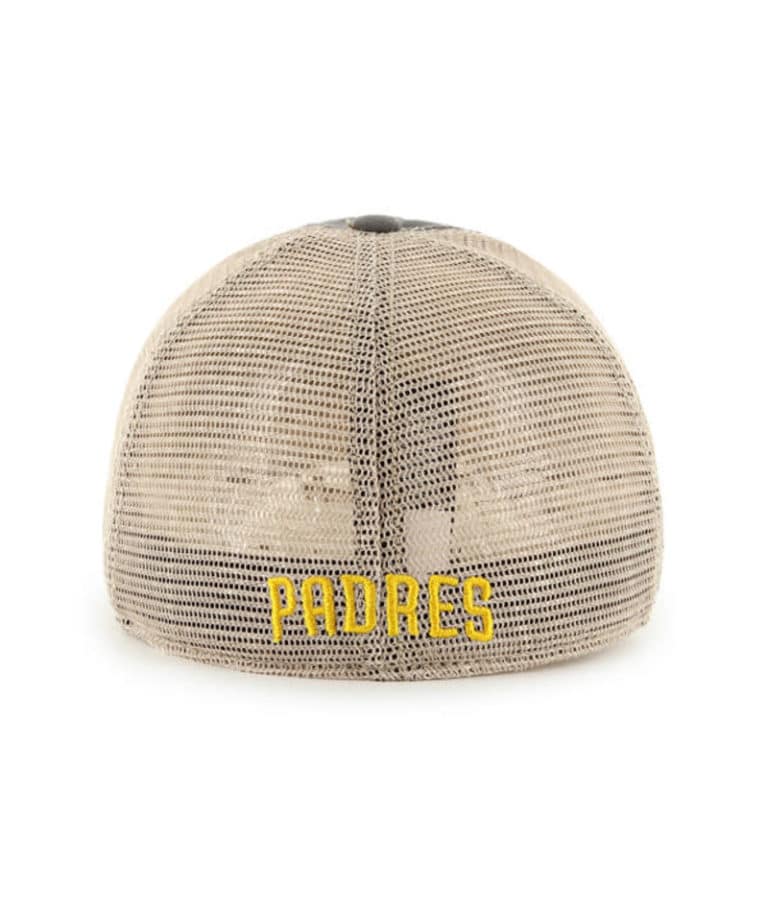 San Diego Padres 47 Brand Charcoal Rayburn Mesh Franchise Fitted Hat ...
