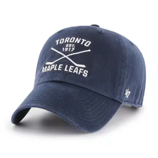 Toronto Maple Leafs 47 Brand Navy Cross Sticks Adjustable Hat - Detroit ...