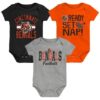 Cincinnati Bengals 3 Pack Nap Onesie Creeper Set - Detroit Game Gear