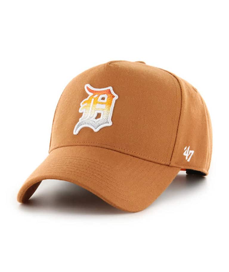 Detroit Tigers 1984 World Series 47 Brand Burnt Orange Rainbow Mist ...