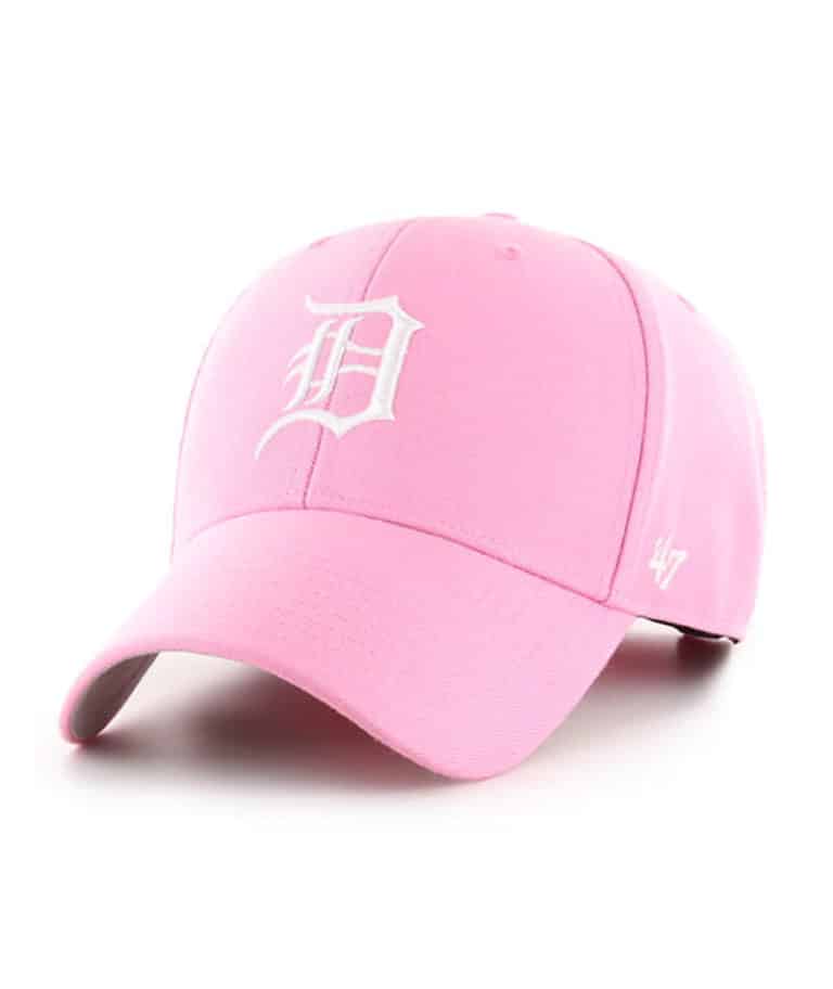 Detroit Tigers 47 Brand Pink Rose MVP Adjustable Hat - Detroit Game Gear