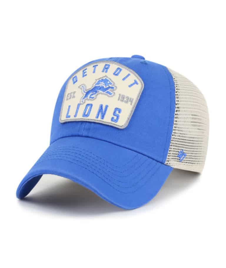 Detroit Lions 47 Brand Blue Raz Mccall Clean Up Mesh Snapback Hat ...