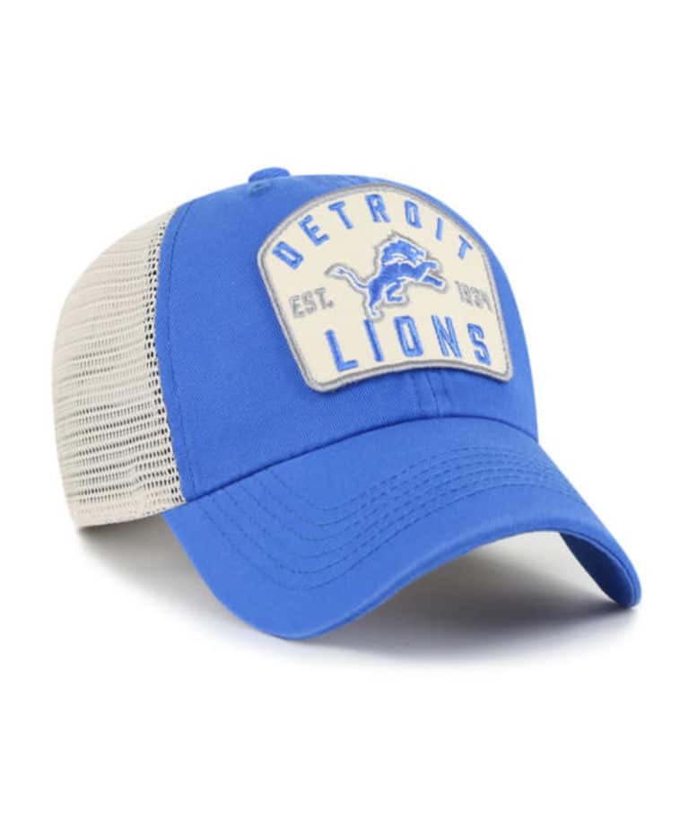 Detroit Lions 47 Brand Blue Raz Mccall Clean Up Mesh Snapback Hat ...